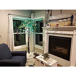 Lightshare 7 Feet Palm Tree, 96LED Lights, Decoration for Home, Party, Christmas, Nativity, Outdoor Patio