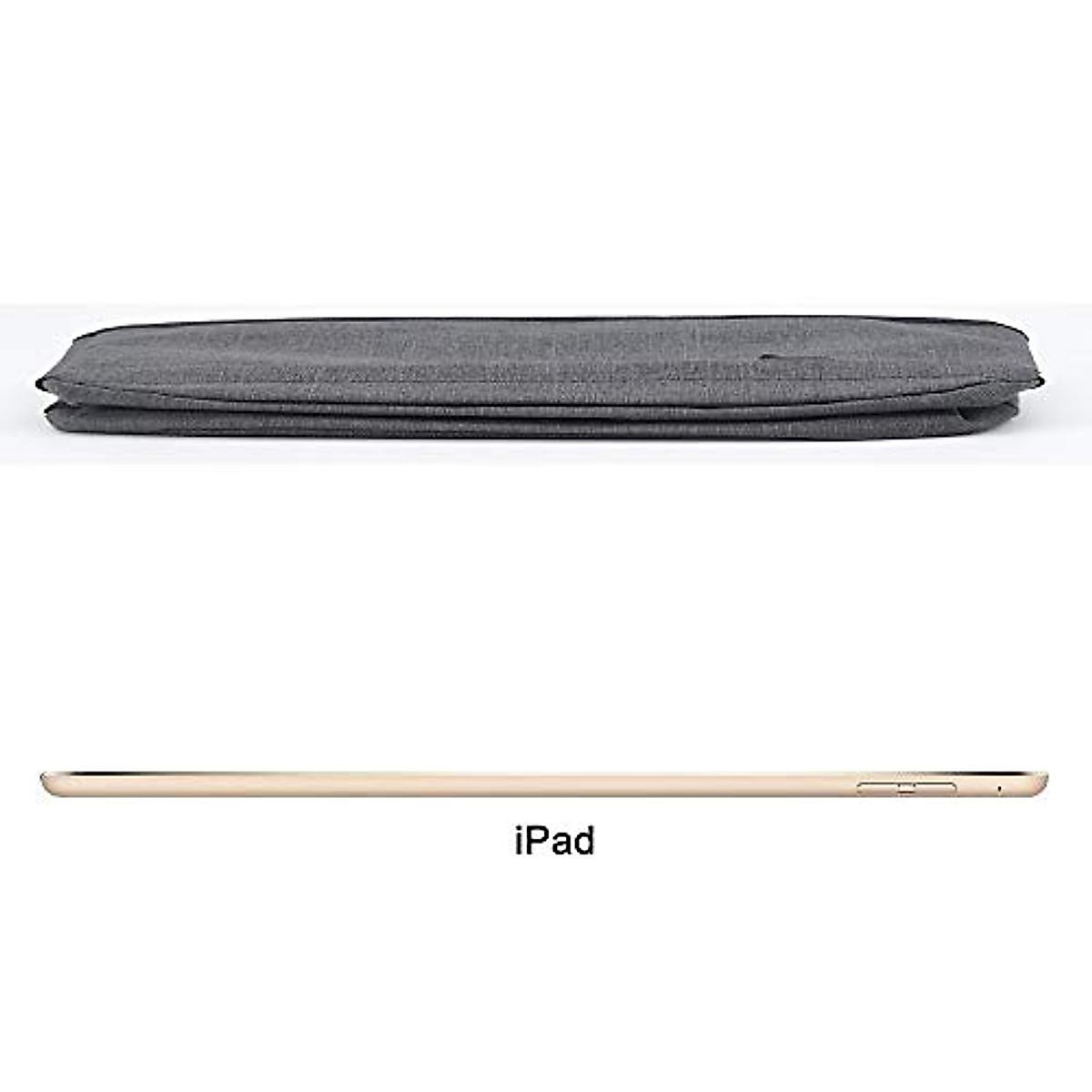 VOSDANS 2 Slice Toaster Cover with Zipper & Open Pockets Kitchen Small Appliance Cover with Handle, Dust and Fingerprint Protection, Machine Washable, Dark Grey (Patent Design)