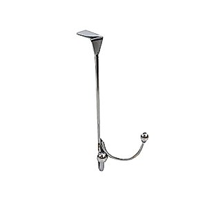 Home Basics 2 Hook Over The Door Hanger, Chrome