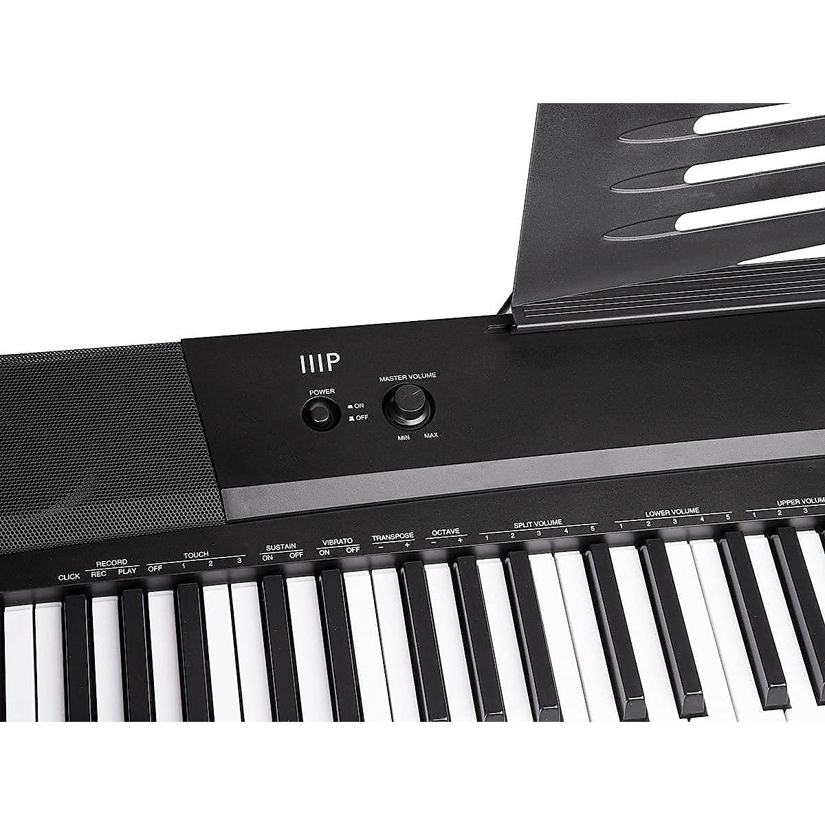 Monoprice with Semi-Weighted Keys Speakers, Multiple Voices and Timbres, Flexible I/O, Built in Metronome, and More (600043)