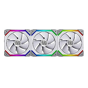 Lian Li UNI FAN SL120 3 Pack White - with Controller (ARGB 120mm LED PWM Daisy-Chain)