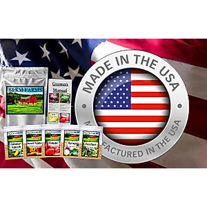 50 Vegetable & Herb Seeds for Planting Outdoor & Indoor Conventional Seed Gardens. This Survival Seed Kit Includes 12,500 Seeds, A Planting Guide & A Mylar Package. Heirloom Non-GMO Seed By B&KM Farms