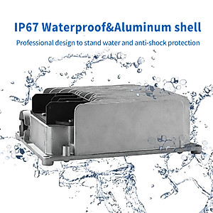 Tian Power DC-DC 48V to 12V Converter 130A 1800W Regulator Buck Waterproof Reducer, High Power Automobile Level Driving Charger with ASIL B Safety Function for Golf Cart, RV, Truck, Forklift