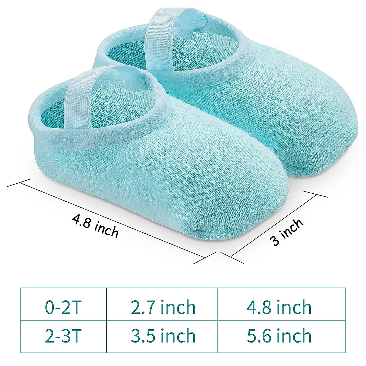 Geyoga 8 Pairs Thick Baby Non Skid Socks Baby boy Girl Gift Anti Slip Ballet Socks with Strap Cotton for Toddlers Walker(1-2 Years)