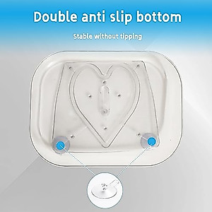 Square Lazy Susan for Refrigerator，Lazy Susan Turntable Organizer for Refrigerator，Lazy Susans Organizer Oval Turntable Rack for Cabinet， Makeup Vanity Countertop，Kitchen Organizer