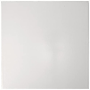 DecoPac Square Cake Drum, Foil Covered Cake Drum, Sturdy Half Inch Thick, Pack of 5, White - 18 Inch