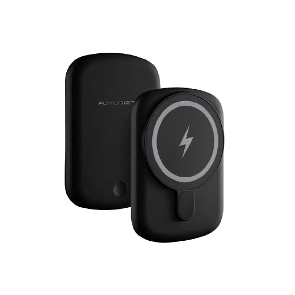 Futurizta Tech® Pixy Go MagSafe Compatible 15W Wireless Power Bank (10,000mAh,Midnight Black) Ultra Thin & Light 20W PD Wired Output 18W PD Input, Compatible with iPhone 14,13,12, AirPods and Pro
