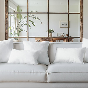 Phantoscope 18 x 18 Pillow Inserts, Set of 4 Hypoallergenic 100% Virgin Fiber Square Form Decorative Throw Pillow Inserts, Made in USA Couch Bed Pillows - 18 inches