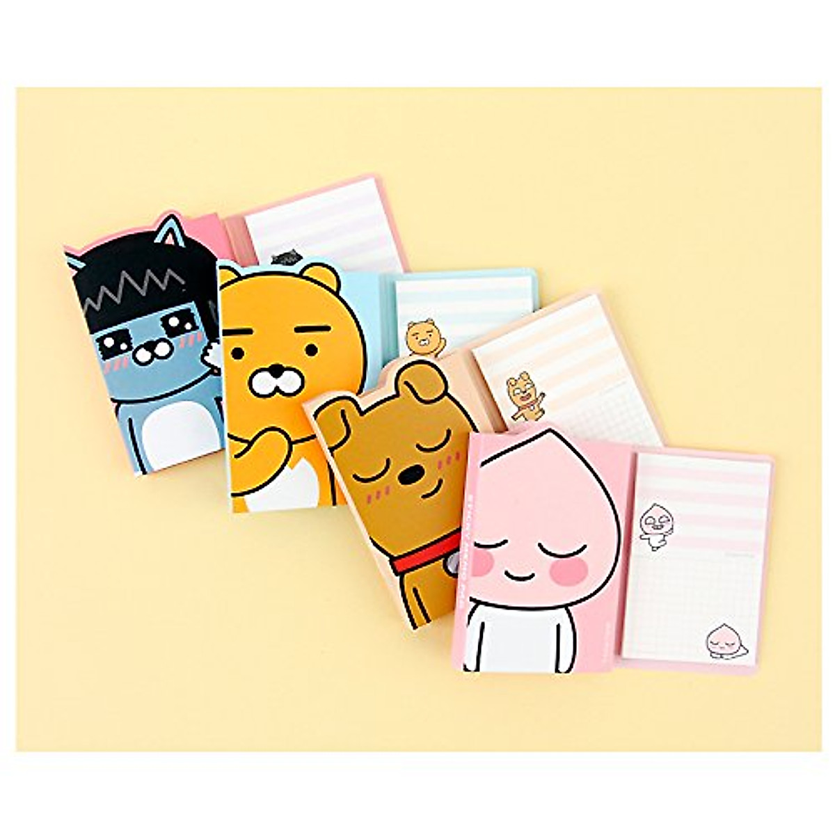 KAKAO FRIENDS 4 Sticky Memo Pad - Ryan Sticky Memo Pad