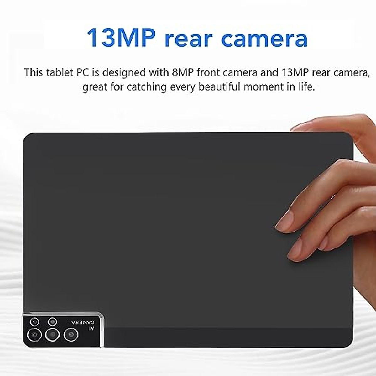 Airshi Office Tablet, Gaming Tablet 4GB RAM 64GB ROM Dual Camera 5G WiFi US Plug for Travel (#1)