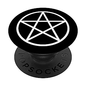 Wicca Pentagram Witch Wiccan Pentacle Black Samhain Zx PopSockets PopGrip: Swappable Grip for Phones & Tablets