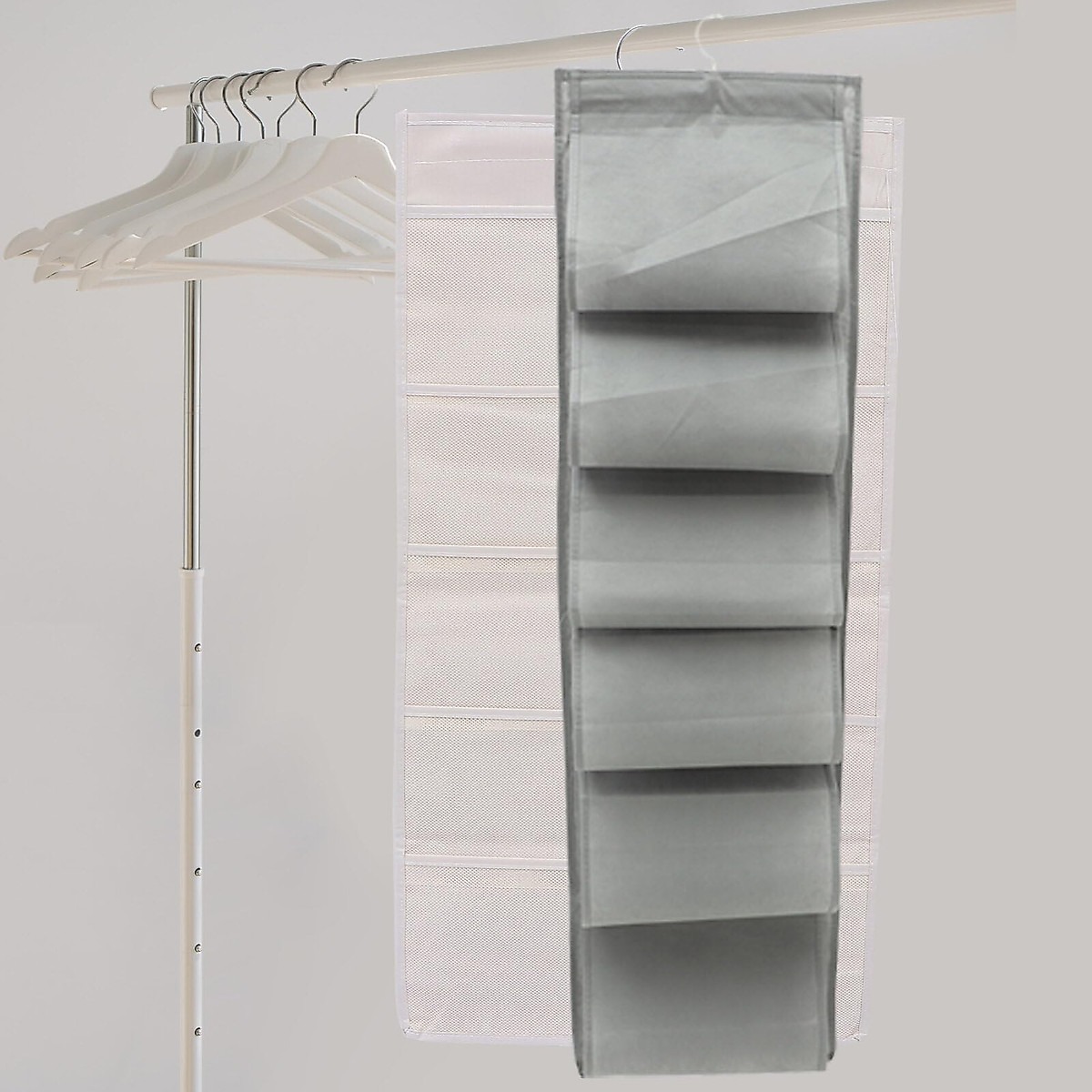 Cabilock Hanging Shoe Storage Bag Bra Hanging Pockets Organizer Organizer Hanging Wigs Rack Hanging Shoe Rack Sock Holder Good Travel Multi-Layer Wall Hanging Bag Non-Woven Fabric