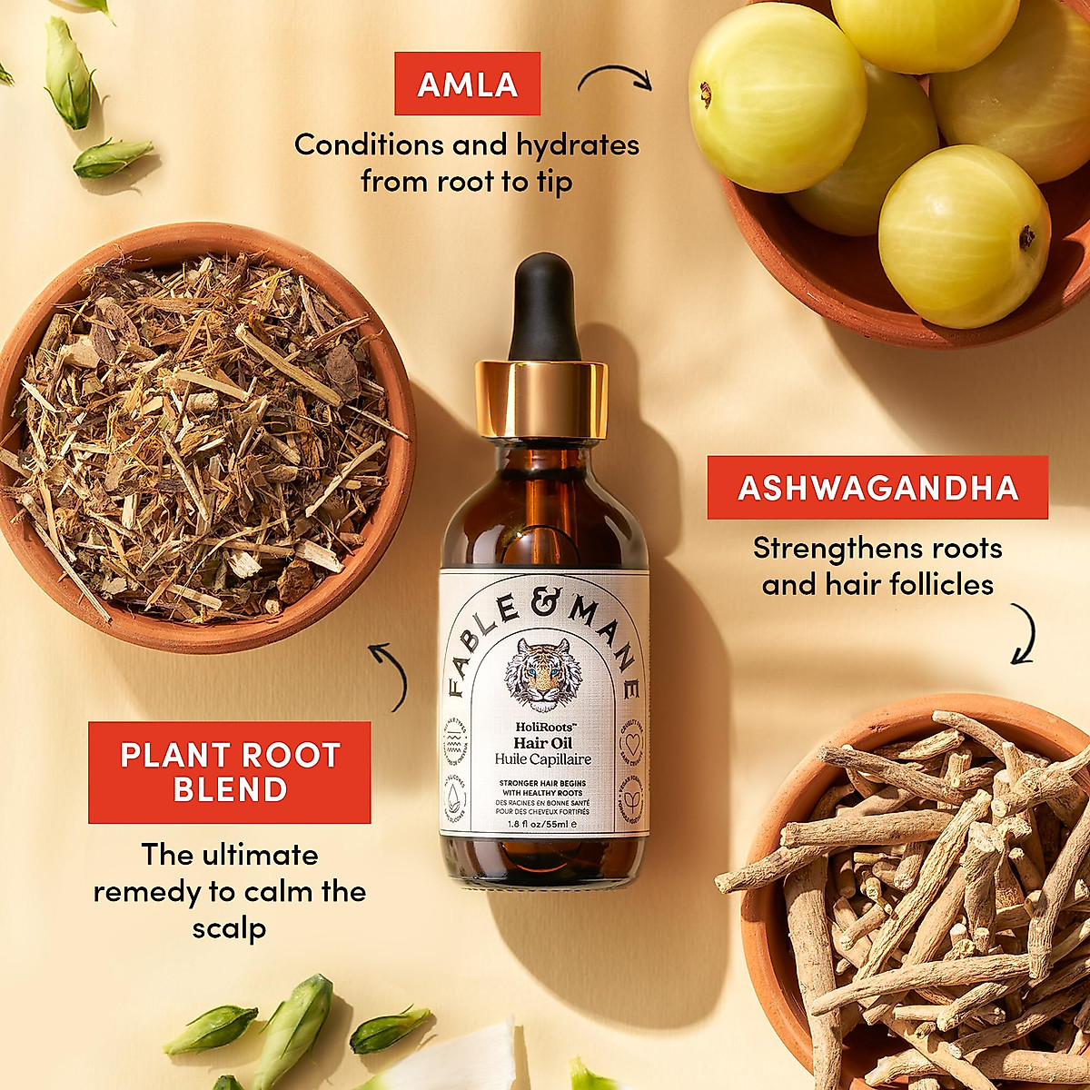 Fable & Mane Mini HoliRoots™ Pre-wash Hair Treatment Oil 0.48 oz/ 14.4 mL