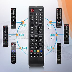 (2 Pack) Universal Remote for Samsung TV Remote, Replacement Remote for Samsung Smart TV, LED LCD HDTV QLED SUHD UHD 4K 3D Series
