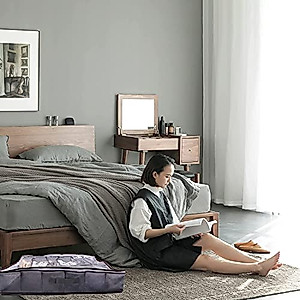 A set of 2, with lid, strong box strap/strong zipper and handle, bed bottom storage bag storage bag, transparent folding bed under shoe cabinet storage solution, a total of 24 pairs of shoes can be stored