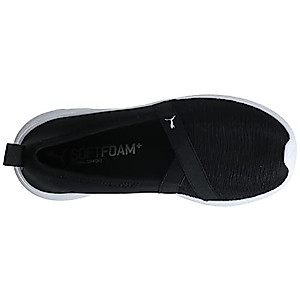 PUMA Womens Adelina, PUMA Womens Black-PUMA Womens Silver, 7
