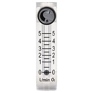 Panel Type Meter, 0‑5LPM Adjustable Air Meter High Accuracy Flowmeter with Scales Panel Mount Type Gas Meter, Science Lab Flowmeters