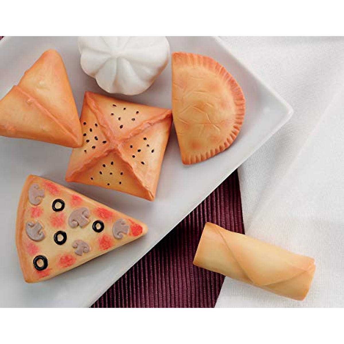 Yellow Door Sensory Play Stones, Foods of The World, Set of 8