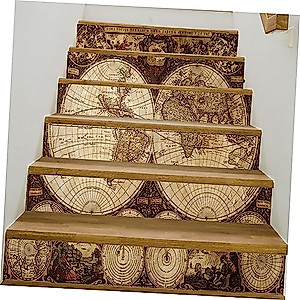 DOITOOL Thicken Stairs Stickers Stairs Decals Staircase Decals Stair Stickers Decorate Decorative Paintings Digital PVC Stair Decor Staircase Stickers Staircase Wall Decor