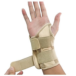 NuCamper Wrist Brace Carpal Tunnel Right Left Hand for Men Women, Night Wrist Sleep Supports Splints Arm Stabilizer with Compression Sleeve Adjustable Straps,for Tendonitis Arthritis Pain Relief