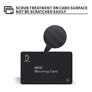 Timeskey NFC 2 RFID Blocking Cards, Contactless NFC Bank Debit Credit Card Protector Blocker, Anti Theft Blocking Wallet Protector,The Original Security Card for Men or Wome