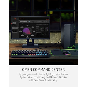 HP Pavilion Gaming PC, NVIDIA GeForce GTX 1650, 10th Gen Intel Core i3-10105, 8 GB RAM, 256 GB SSD, Windows 11, Wi-Fi 5 & Bluetooth 4.2, 9 USB Ports, Pre-Built Gaming PC Tower (TG01-1220, 2021)