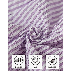 Newborn Baby Girl Clothes Infant Long Sleeve Shirt Tops Bell Bottoms Flared Pants Set 3PCS Fall Winter Outfits with Headband Purple 0-3M