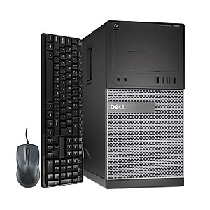 Dell Optiplex 7010 Tower Desktop Computer, Intel i7-3770 Upto 3.9GHz, HD Graphics 4000 4K Support, 8GB RAM, 1TB SSD, DisplayPort, HDMI, DVD, AC Wi-Fi, Bluetooth - Windows 10 Pro (Renewed)