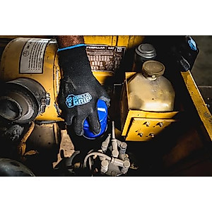 Gorilla Grip Gloves, Max Grip, All Purpose Work Gloves, Slip Resistant, Nylon Shell, Large, 25 Pairs