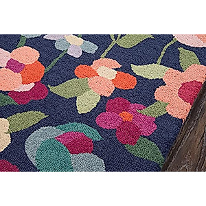 Momeni Newport Collection Area Rug, 8'0" x 10'0", Navy