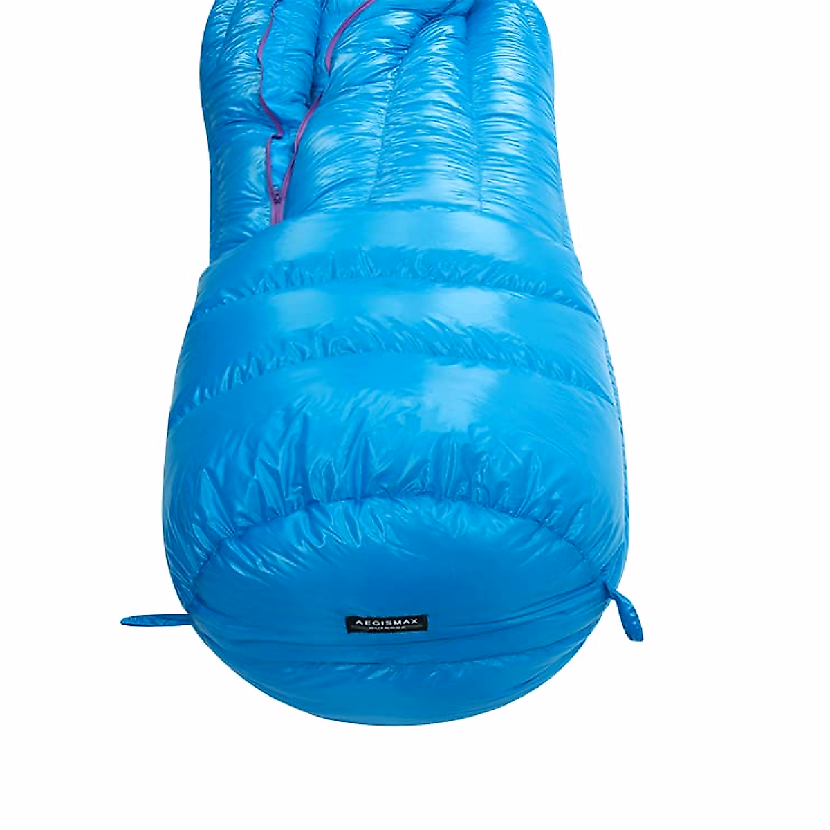 AEGISMAX Ultra -38 Degree 850FP Goose Down Sleeping Bag Ultralight Down Sleeping Bag for Backpacking and Camping for Men & Women (Blue, Lengthen)