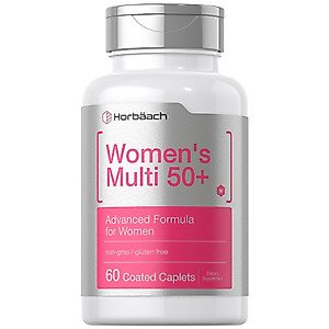 Horbäach Women's Multivitamin 50 Plus | 60 Coated Caplets | Advanced Vitamin Formula | Non-GMO & Gluten Free Supplement