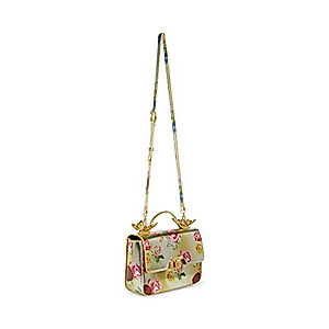 Betsey Johnson Womens Betsey Johnson Butterflies In My Stomach Satchel, Gold, One Size US