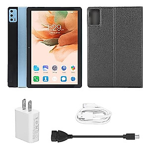 SHYEKYO Gaming Tablet, Aluminum Alloy Octa Core CPU 8MP 16MP HD Camera Tablet 10.1 Inch FHD for Production (US Plug)