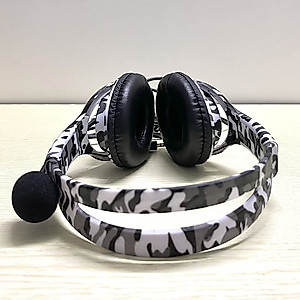 Deucalion Over Ear Headphones Wired Gaming Headset Earbud 3.5mm Jack for PS4 PS5 Phone PC Laptop Xbox One s Switch Kids Gift Present Online Course Class with Mic (White)