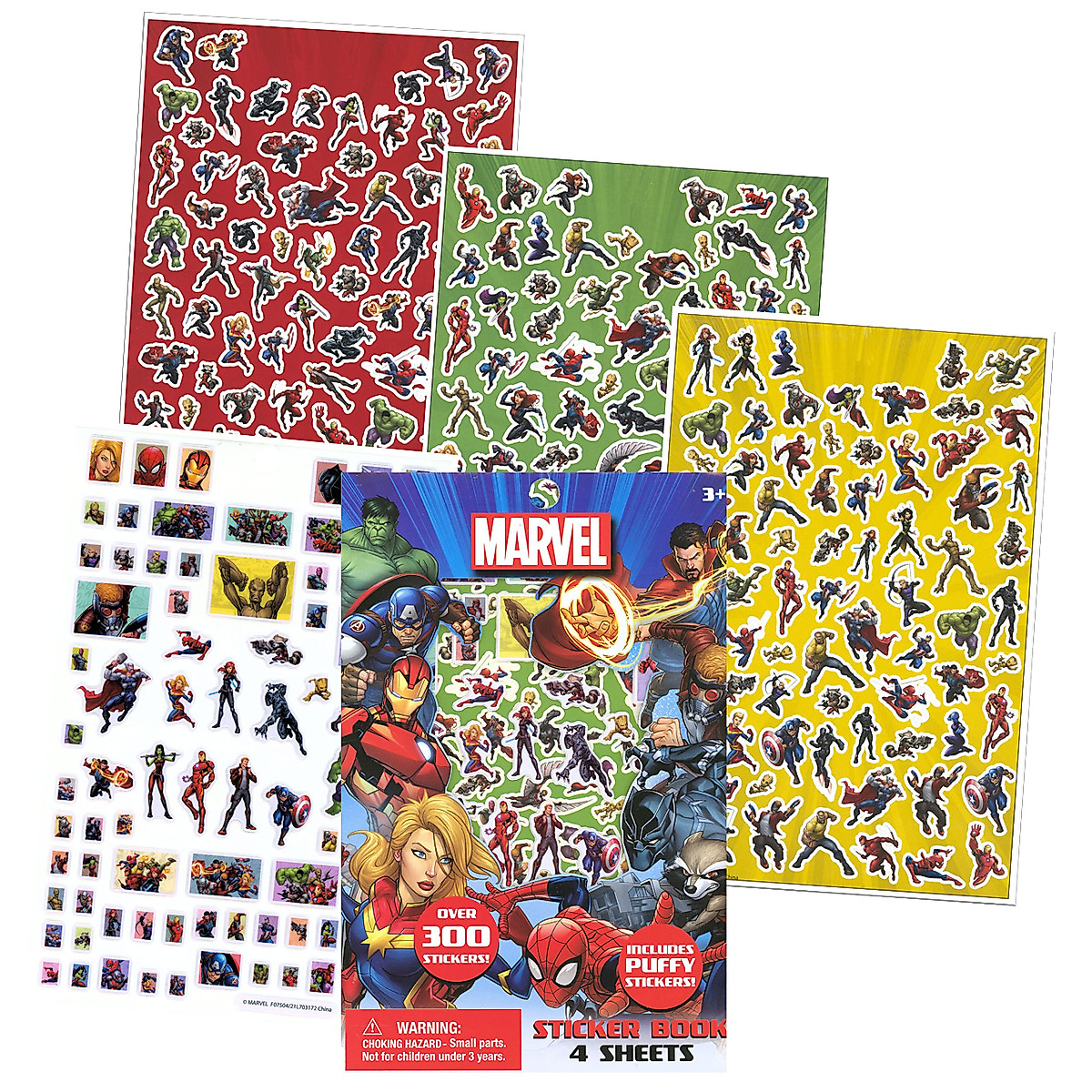 Avengers Coloring Book Set Bundle with Avengers Stickers and Superhero Door Hanger (Avengers Classic)