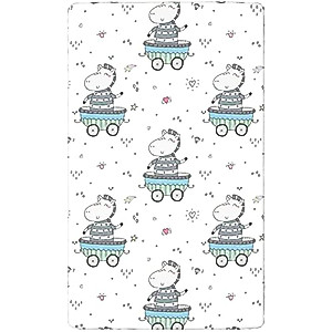 Star Themed Fitted Mini Crib Sheets,Portable Mini Crib Sheets Soft Toddler Mattress Sheet Fitted-Baby Sheet for Boys Girls,24“ x38“,Multicolor
