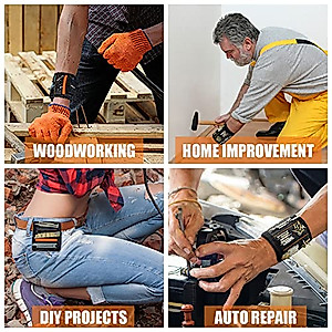 WEARXI Gifts for Men, Stocking Stuffers for Men Magnetic Wristband, Tool Gifts for Men Who Have Everything, 9 in 1 Multitool Pen Set Tech Gifts for Men,