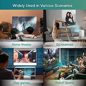 EZCast Beam V3, 2023 Upgraded Mini Projector, 10600 Lumens Multimedia Home Theater Video Projector, 1080P Full HD Supported, Compatible with HDMI, USB, Laptop, iOS & Android Phone, Xbox, PS5, TV Stick