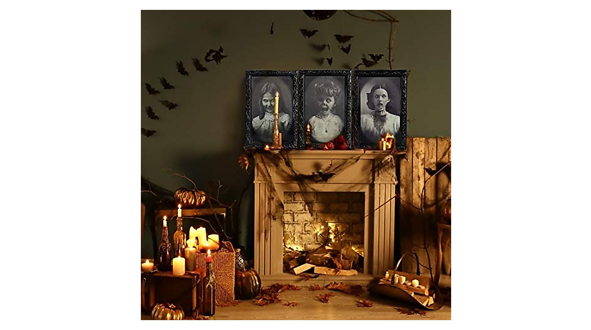 Creepy 3D Halloween Decor - Moving Picture Frames