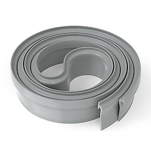 PalpitateC Shower Door T Drip Sweep Angled Gray Vinyl Framed Sweep fit for in Swing or Out Swing Doors Shower Door Bottom Sweep for Frameless Shower Door Seal 36" Long