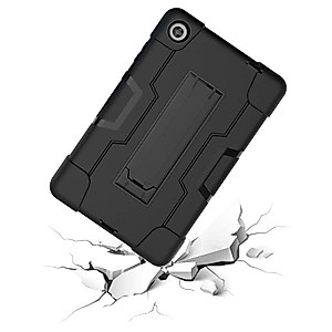 for Lenovo Tab M8 8 Inch Gen 3 2022 Case,Heavy Duty Hybrid Shockproof Full-Body Defender Rugged Protective Case with Stand for Lenovo Tab M8/M8 Smart/M8 HD LTE 8 Inch Tablet(Black/Black)