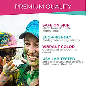 Hawwwy Colored Powder for Color Run, Gender Reveal (12) 70 Grams Packets, Color Run Powder Assorted Colors, Colorful Smoke for Photography, 5k Runs, Bath Bombs, War Paint, Holi Festival