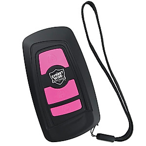 Streetwise Car Key FOB Stun Gun for Self Defense Keychain with Alarm, LED Flashlight, and Safety Switch - Razor 23,000,000* Pink
