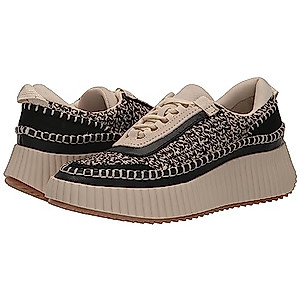 Dolce Vita Women's DOLEN Sneaker, White/Black, 8.5