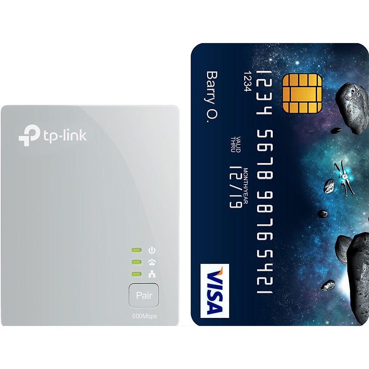 TP-LINK TL-PA4010KIT AV600 Nano Powerline Adapter Starter Kit, up to 500Mbps(Renewed)