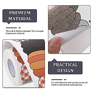 LUOZZY Blackboard Border Decal Adhesive Border Sticker Classroom Bulletin Board Border Stickers Halloween Decoration - 7x20CM