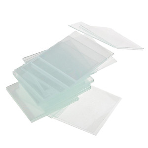 100 Pieces Blank Slides 20x20mm Square Coverslips Cover Glass, Non-fogging, Non-Sticking and No Bubbles, Scratches
