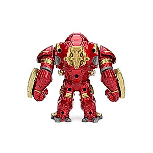 Jada Toys Marvel 6" Hulkbuster & 2" Iron Man Die-Cast Collectible Toy Figure, Red,33431