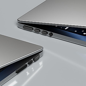 ProElife 7 Pcs Anti Dust Dirt Plug Cups Set for 2023-2021 MacBook Pro 14.2 inch 16.2 inch M3 M2 M1 Pro/Max (Model: A2779/A2442/A2780/A2485) Accessory Silicone Anti Dirt Protective Cover (Black)